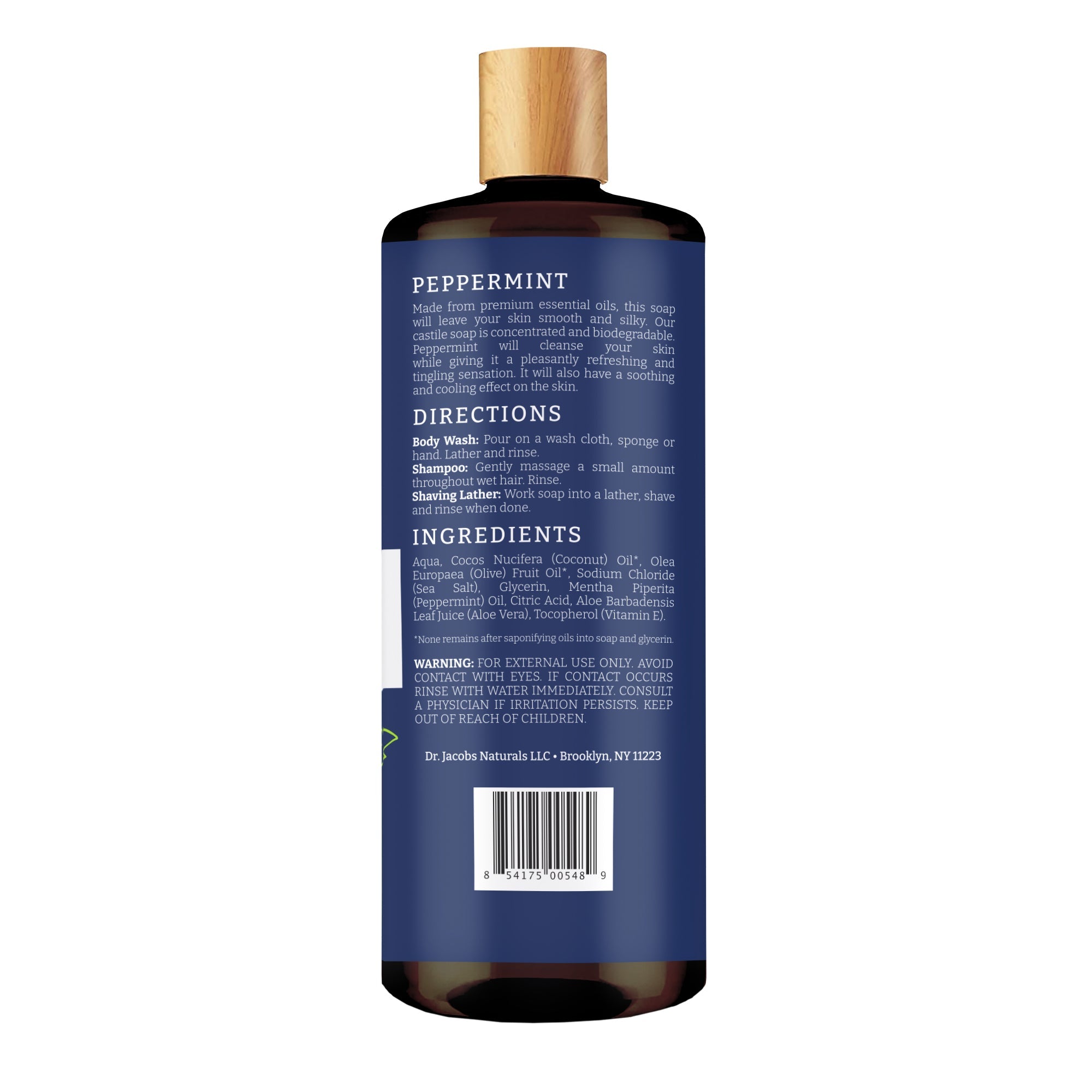 Natural Peppermint Castile Body Wash To Refresh & Revitalize | All For ...